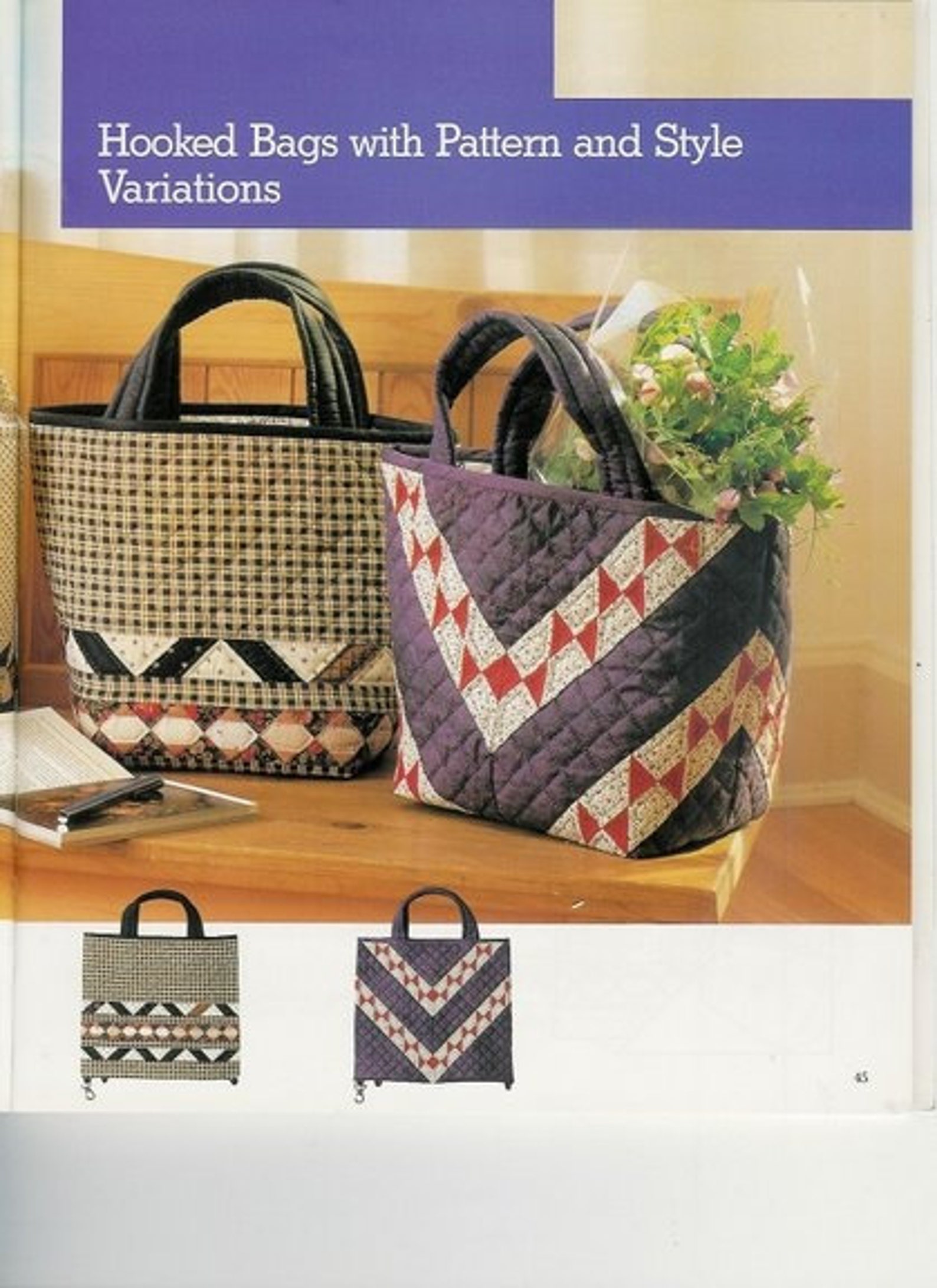 Patchwork Bags Instant Download PDF Book Sewing Bag Patterns Quilted ...