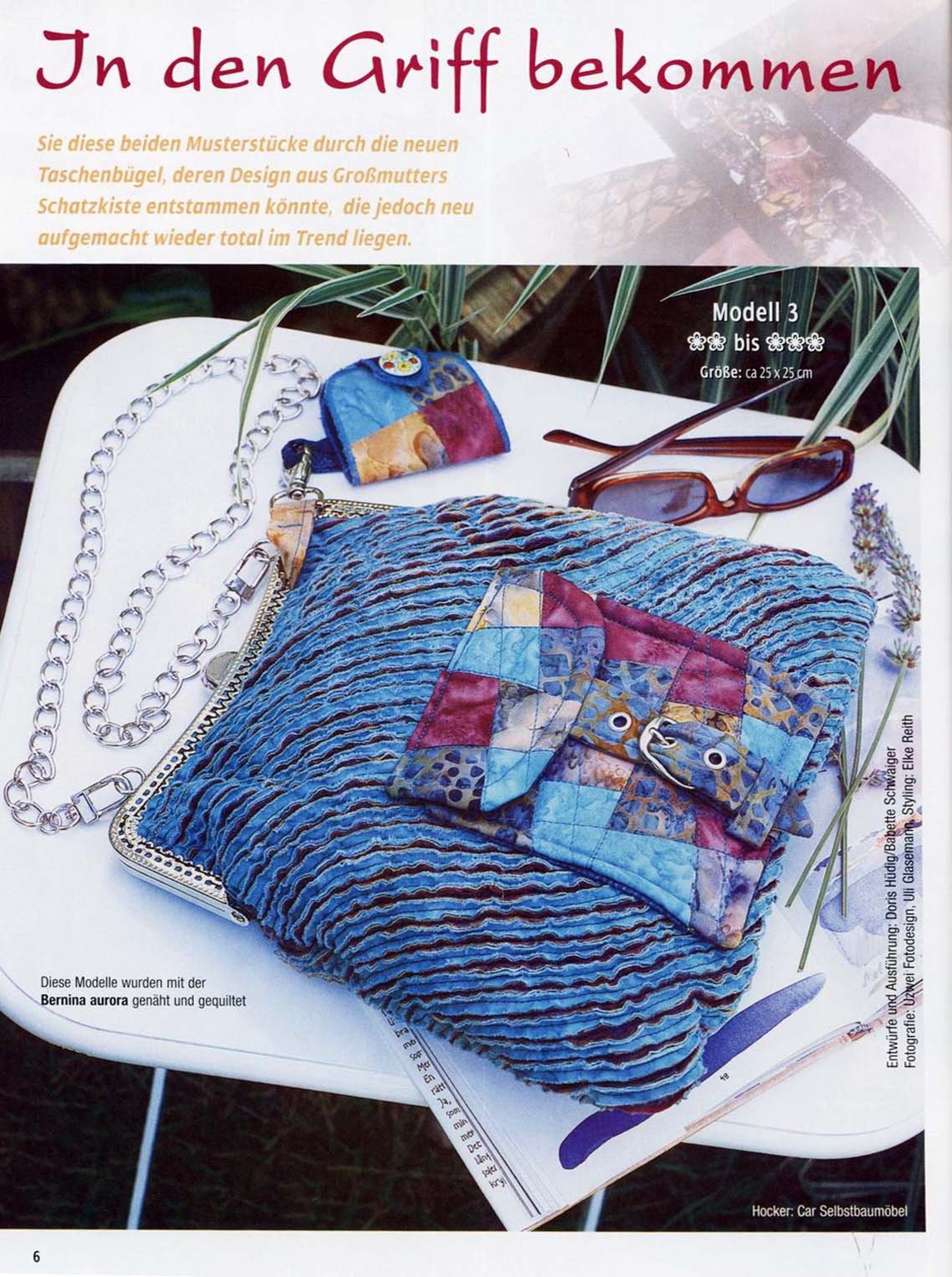 Patcwork Taschen Bags Patterns Instant Download PDF Magazine Sewing Bag ...