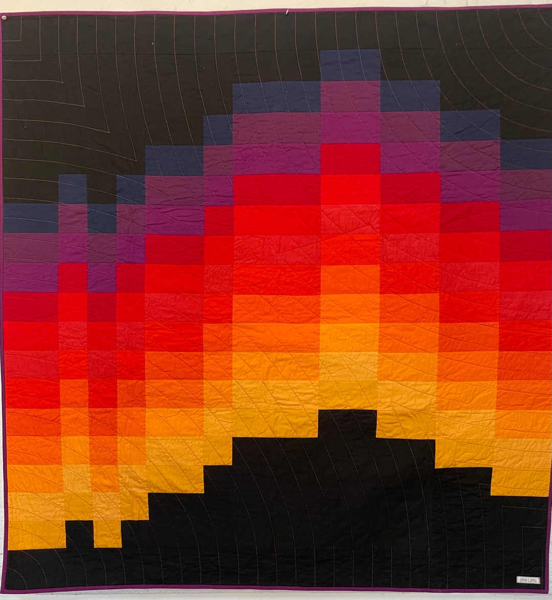 The Valley Quilt (two Sizes) Phoenix Suns Version | Copperandcitrus - Etsy