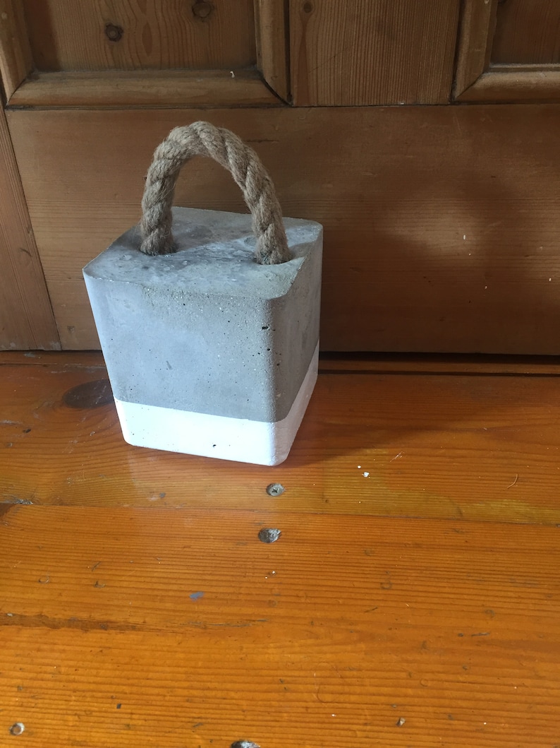 Square Concrete Doorstop - Etsy UK