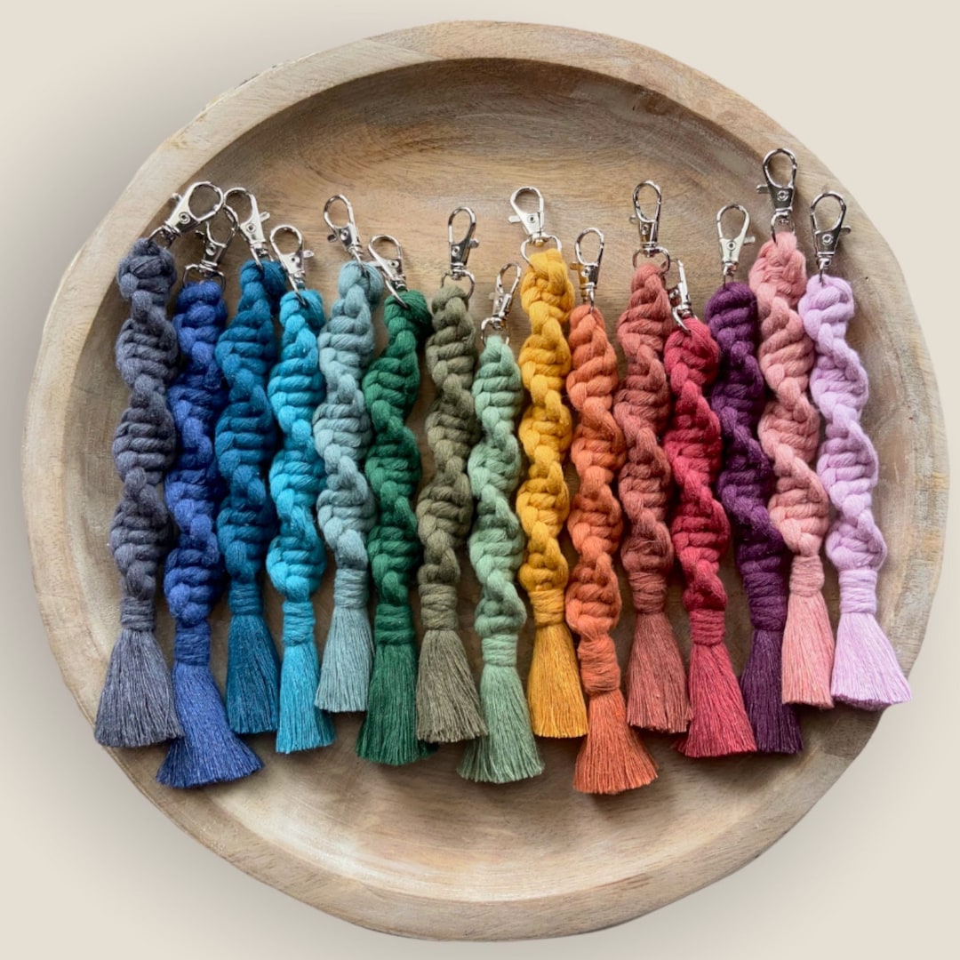Macrame Keychain | Boho Keychain | Macrame Keychain | Gifts Under 5 ...