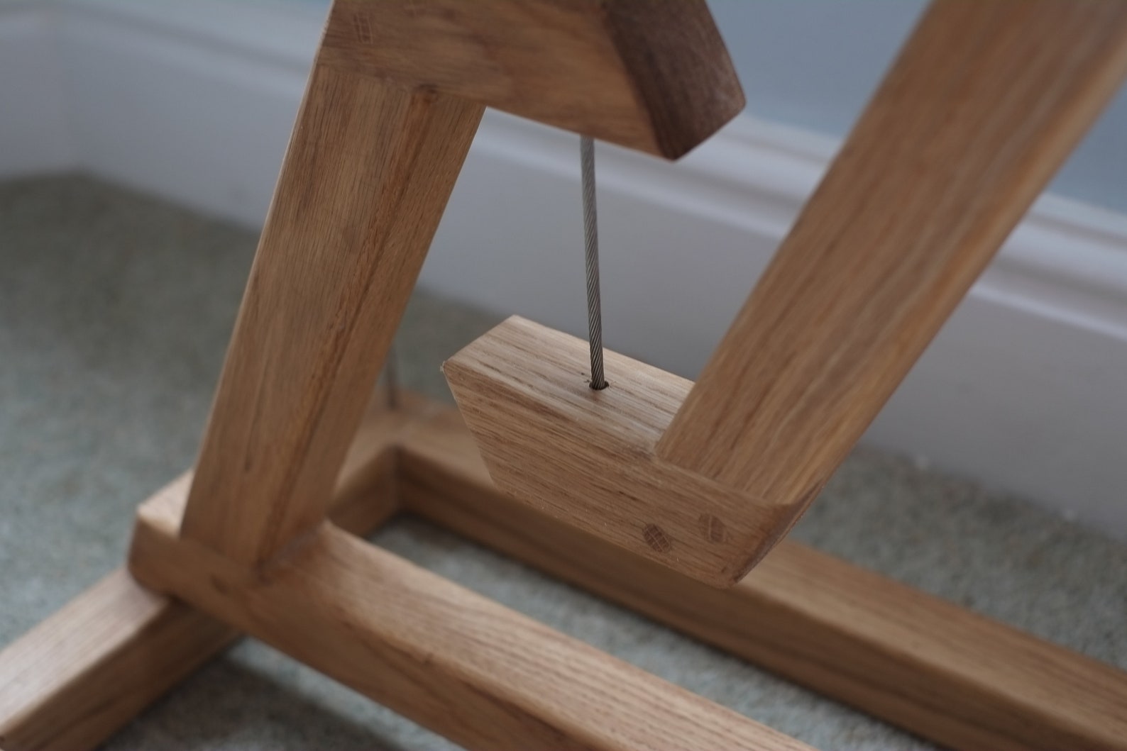 Solid Oak Floating Table Tensegrity - Etsy