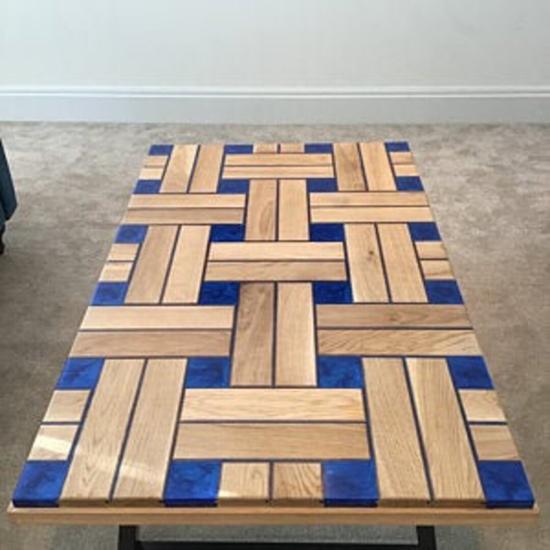 Basket Weave Resin Coffee Table - Etsy