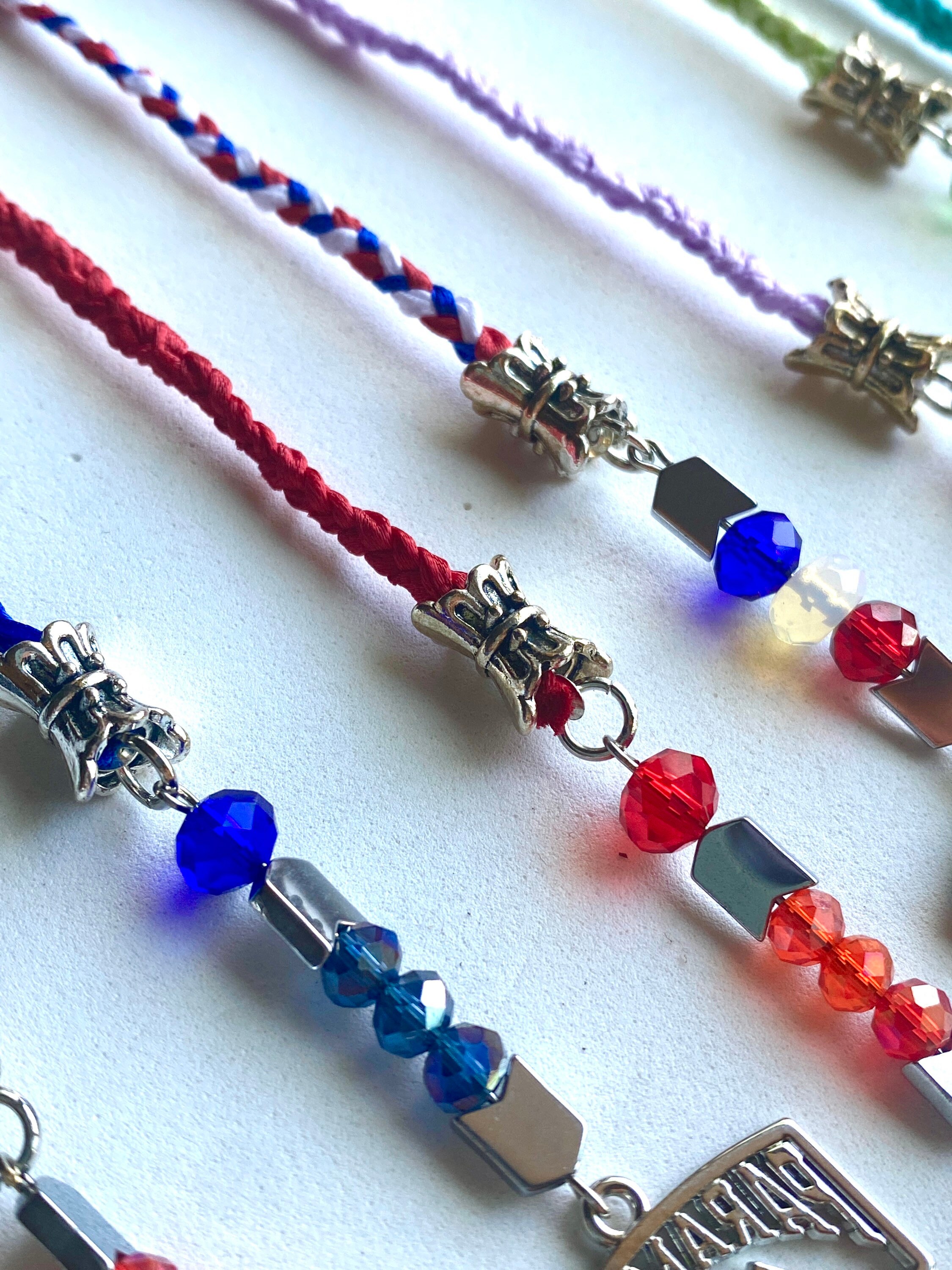 Paramedic Crystal Star of Life Car Mirror Dangle, Handmade, Czech Glass ...