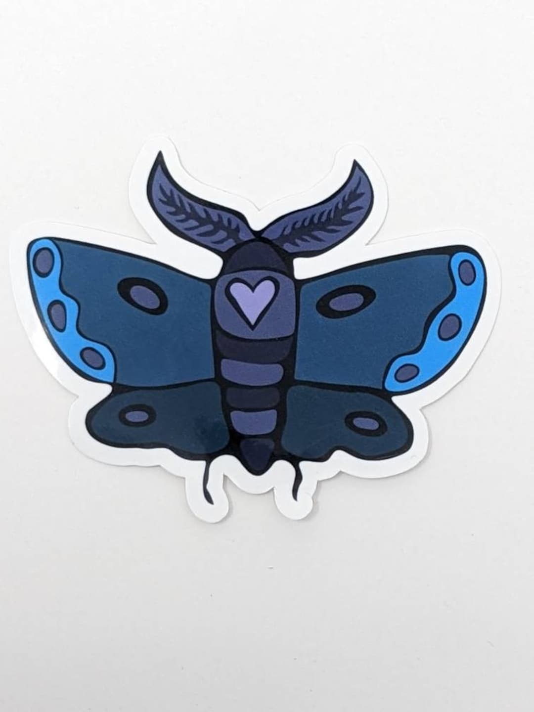 Moth Sticker | Waterproof Sticker | Cute Moth | Lunar Moth | Art ...