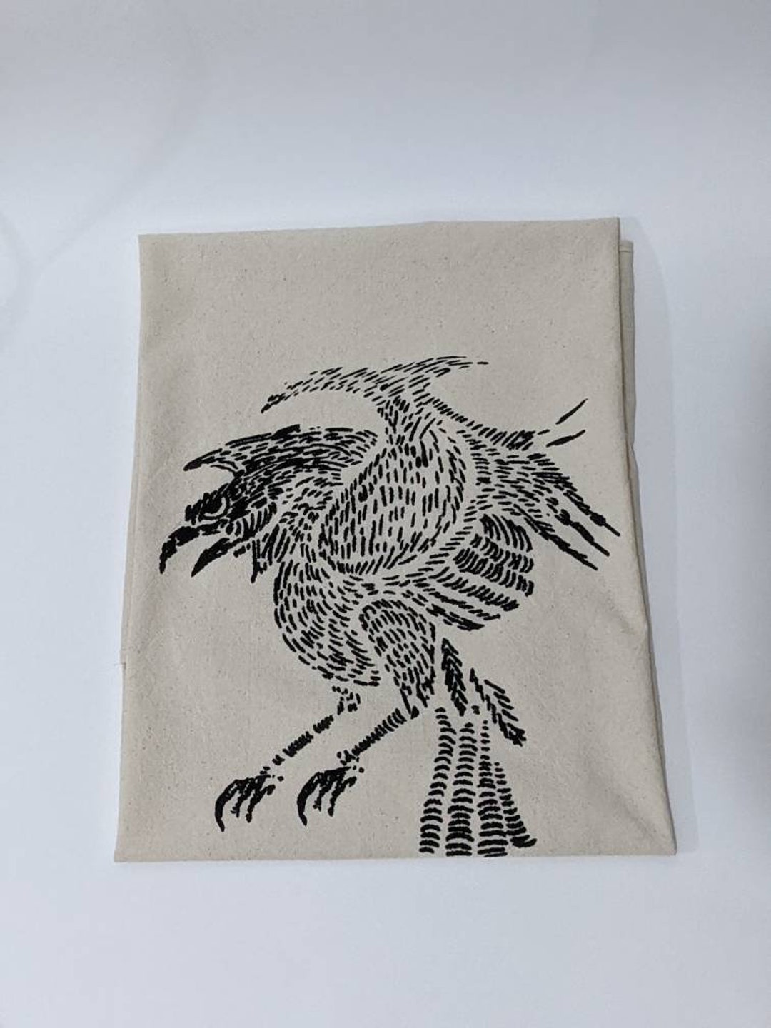 Crow Kitchen Towel | Crow Dishtowel | Crow Hand Towel | Black | Crow ...
