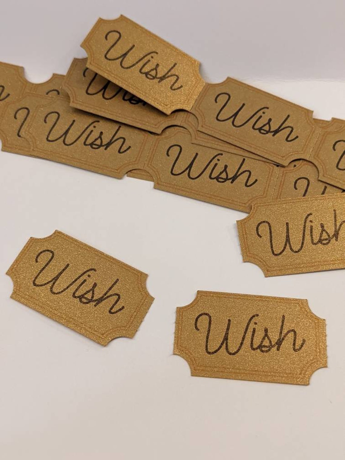 Golden Wish Tickets | Party Favor | Papercraft | Fairycore | Birthday ...