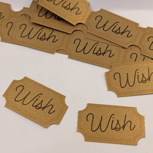 Golden Wish Tickets | Party Favor | Papercraft | Fairycore | Birthday ...