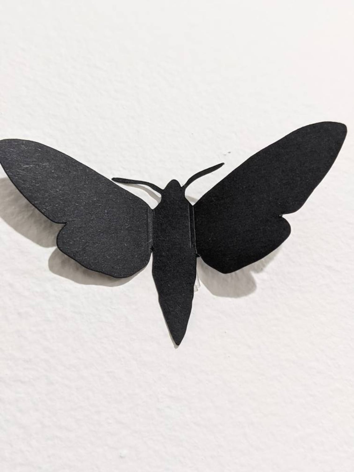 Black Moth Decorations Paper Moths Halloween Decor Craft | Etsy