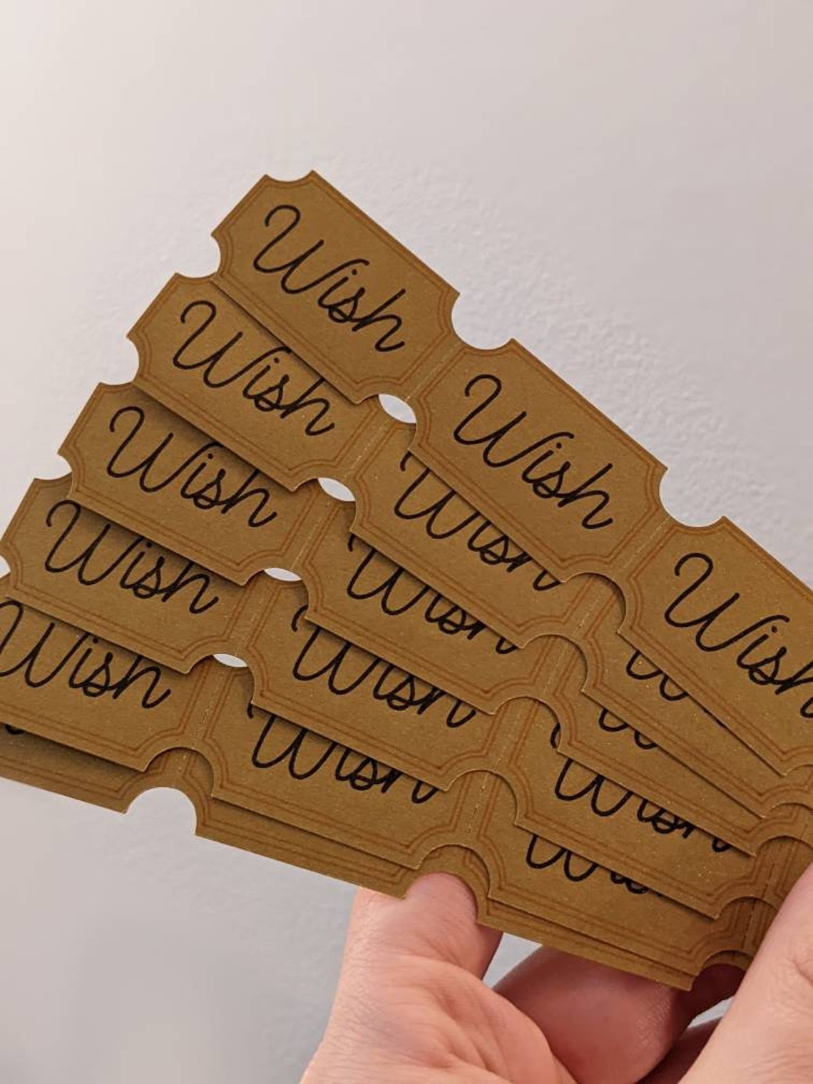 Golden Wish Tickets | Party Favor | Papercraft | Fairycore | Birthday ...