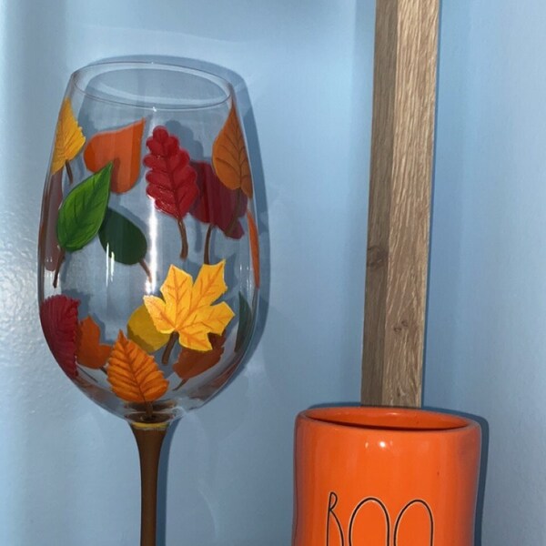 Painted Fall Leaf - Etsy