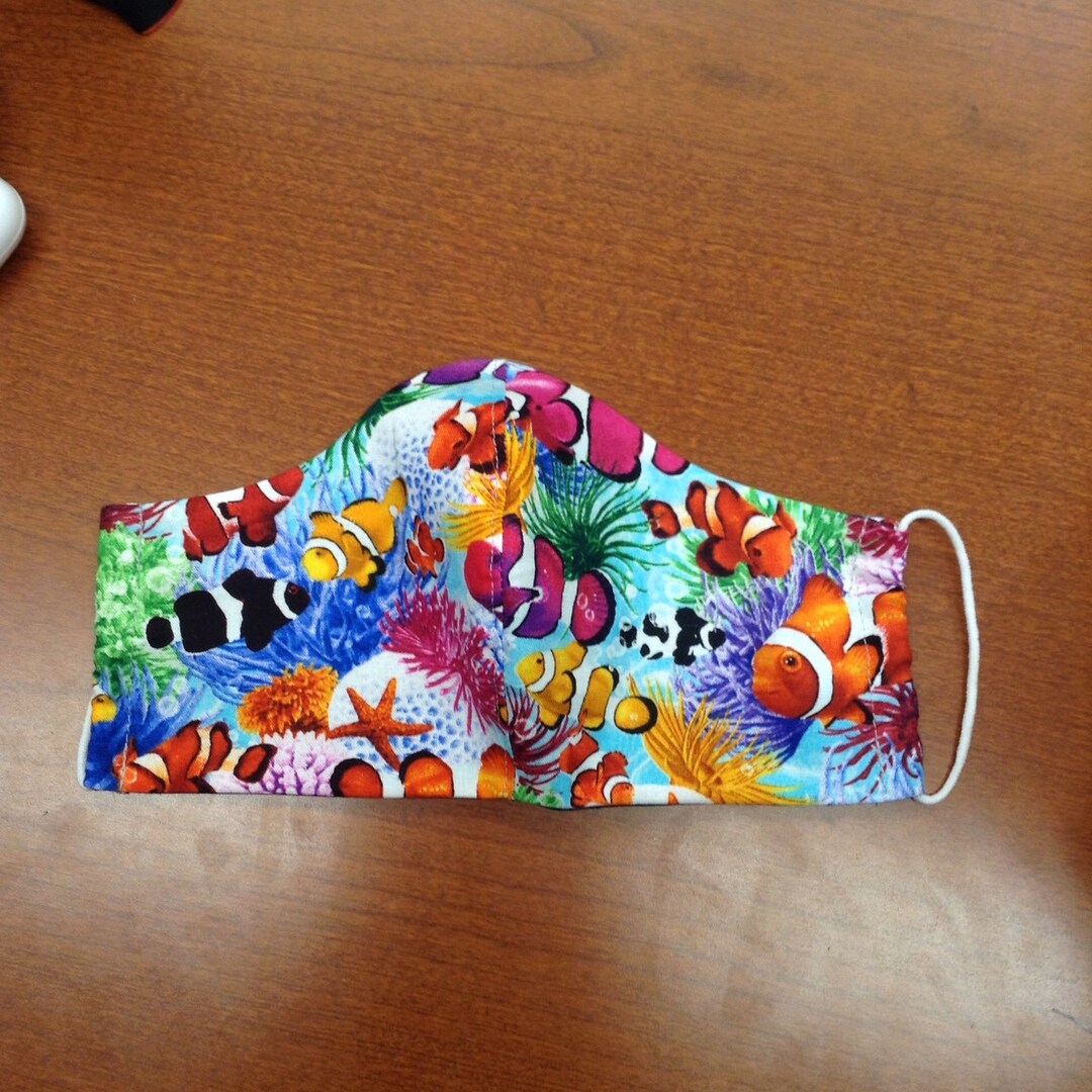 Rainbow Clown Fish Mask - Etsy