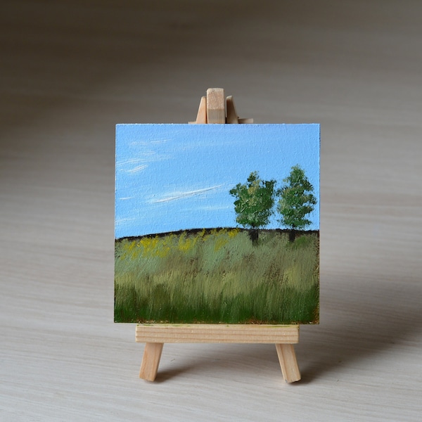Miniature Landscape Painting - Etsy