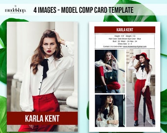 Actor Comp Card Template - Etsy