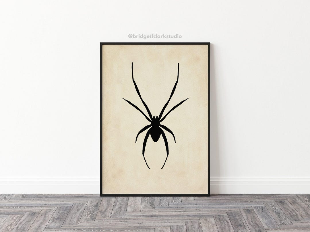 Spider Wall Art, Spider Printable, Halloween Printable Wall Art ...