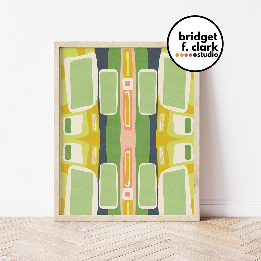 Funky Abstract Art, Original Design, Colorful Abstract Art, Printable ...