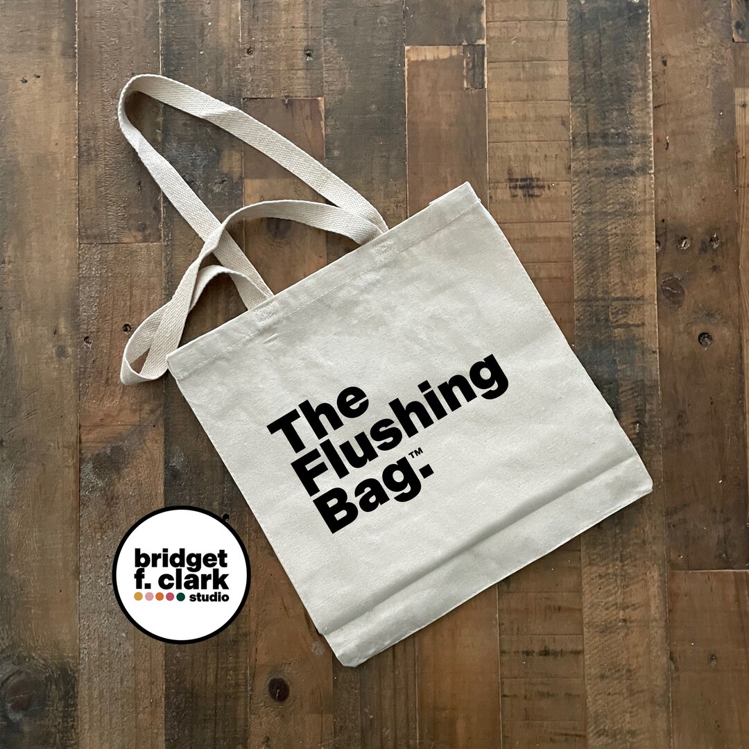 The Flushing Bag, Canvas Tote Bag, Tennis Gifts, Reusable Bags, Trendy ...