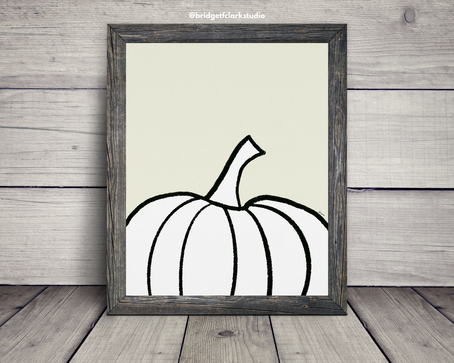 Printable Pumpkin Art, Vintage Thanksgiving Decor, Fall Printable Wall ...