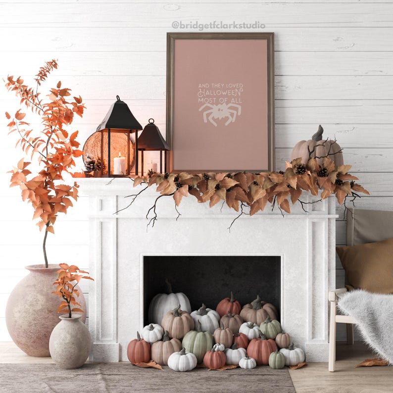 Pink Spider Printable, Halloween Printable Wall Art, Spider Wall Art ...