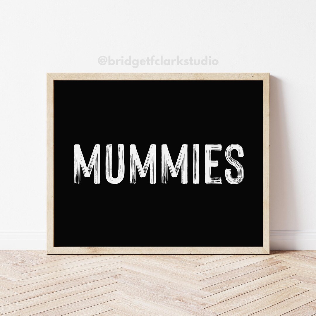 Mummies Halloween Decor, Printable Wall Art, Halloween Decor, Halloween ...