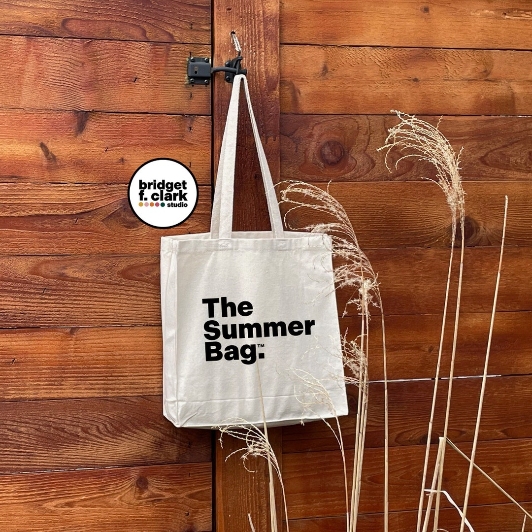 The Summer Bag, Canvas Tote Bag, Day Trip Bag, Teacher Gifts Ideas ...