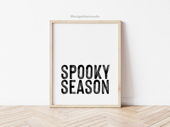 Spooky Season Art Halloween Printable Wall Art Boho - Etsy