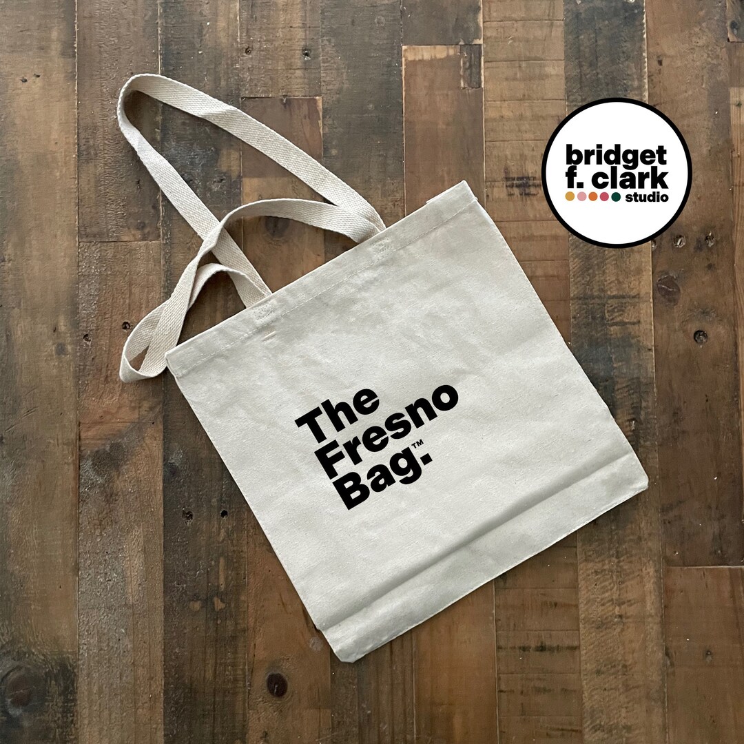 The Fresno Bag, Canvas Tote Bag, Market Bag, California Gifts, Cotton ...