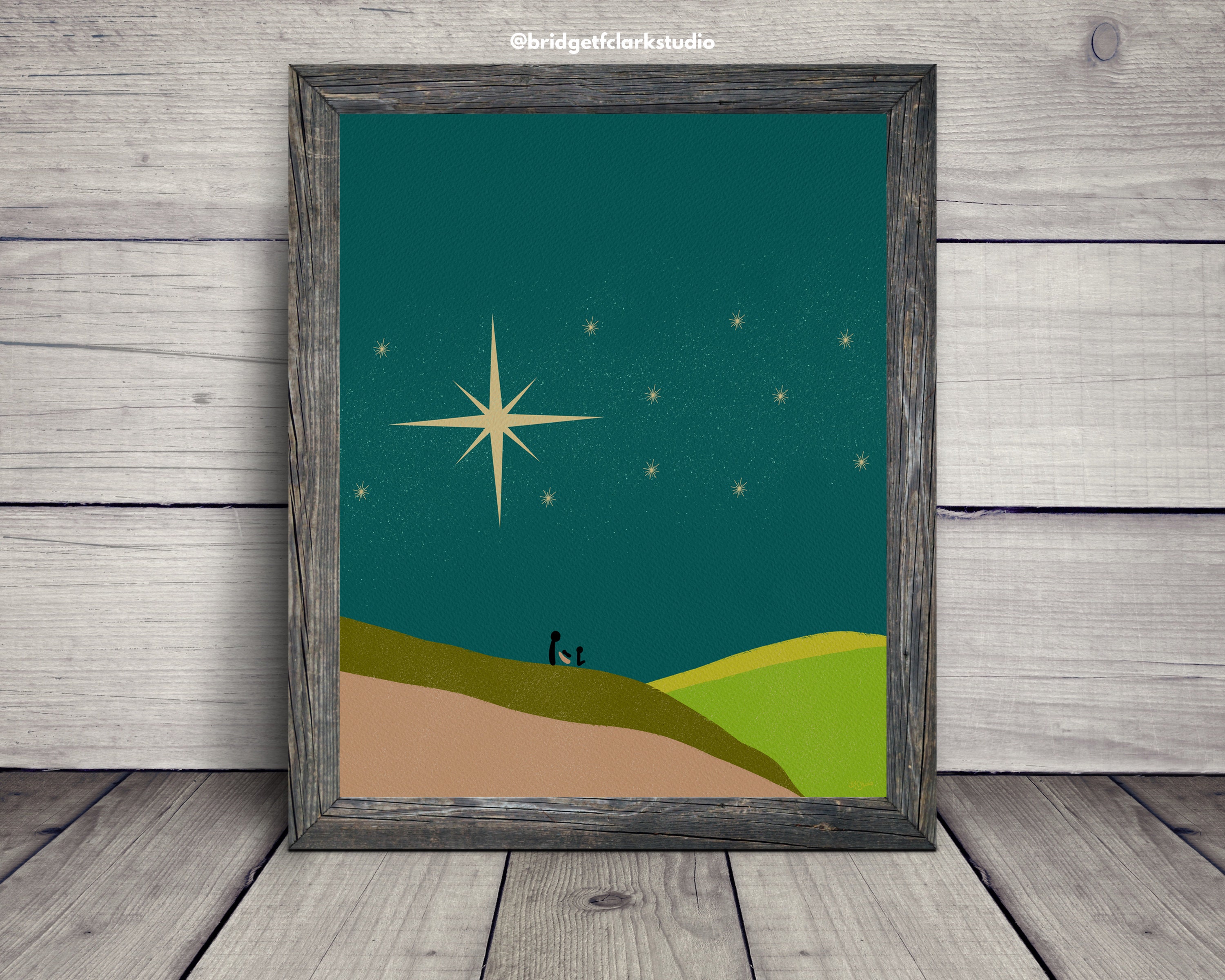 Nativity Art Printable Wall Art Christmas Wall Art Nativity - Etsy