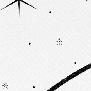 Nativity Art, Black and White, Nativity Scene, Minimal Christmas Decor ...