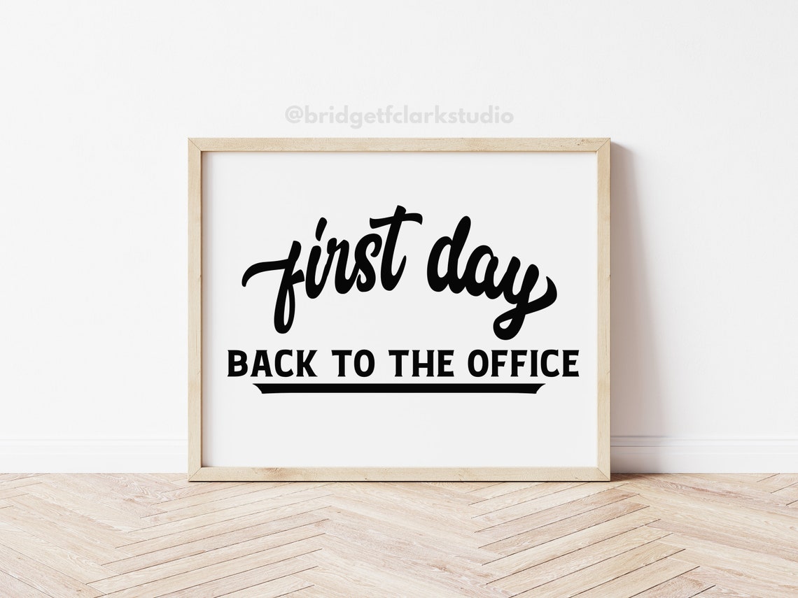 Back to the Office Sign Printable, Back to the Office Instant Download ...