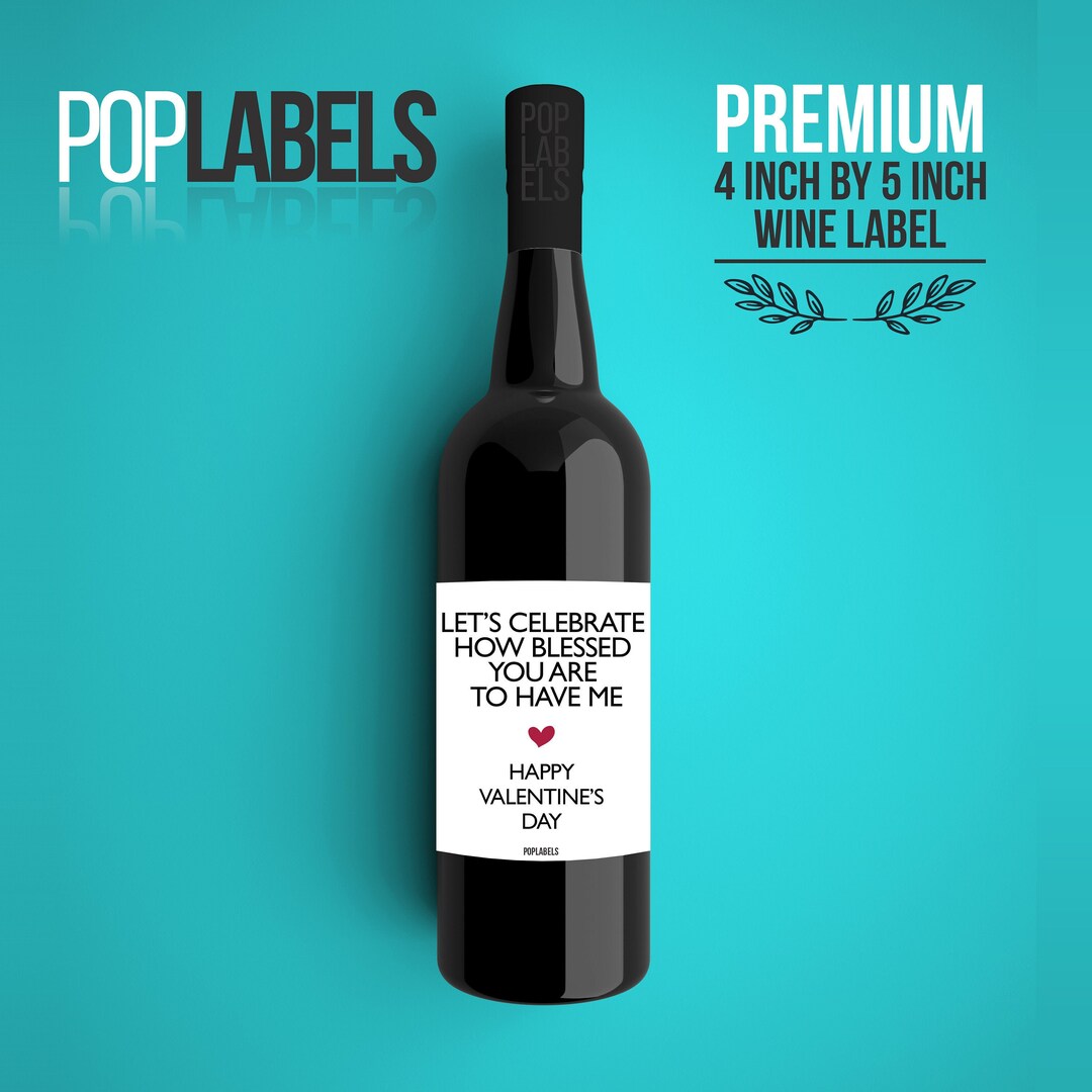 Wine Label Great Gift for Wife Husband Girlfriend Boyfriend Valentines ...