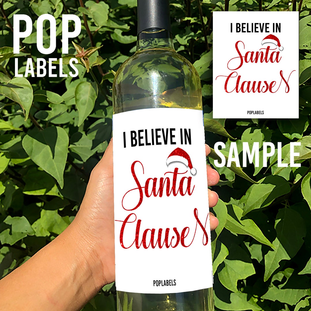 Santa's Favorite Ho Christmas Wine Label, Lets Get Elfed Up, Gift for ...