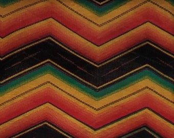 Red Chevron Fabric - Etsy