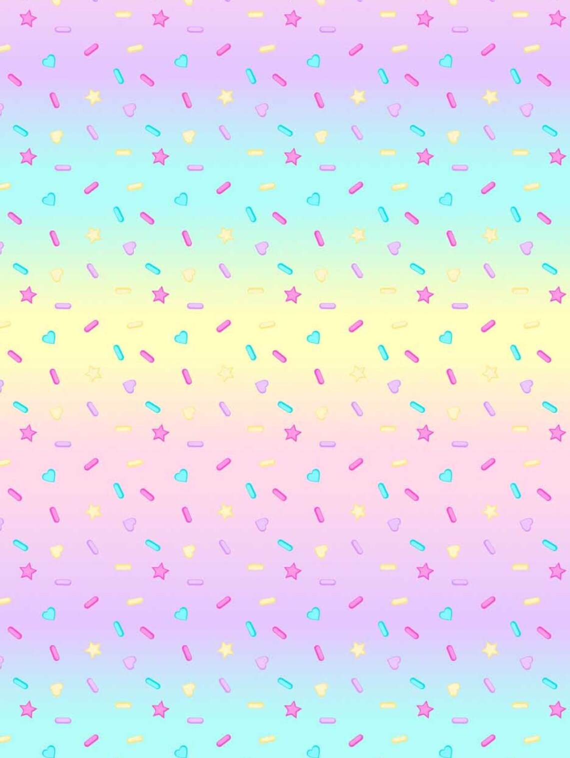 Ombre With Candy Sprinkles Printed DBP Aqua/pink Sold by the - Etsy