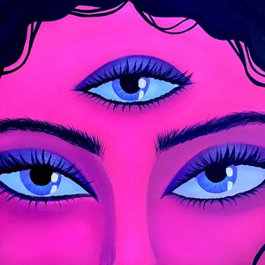Third Eye Alien Girl Art Print - Etsy UK