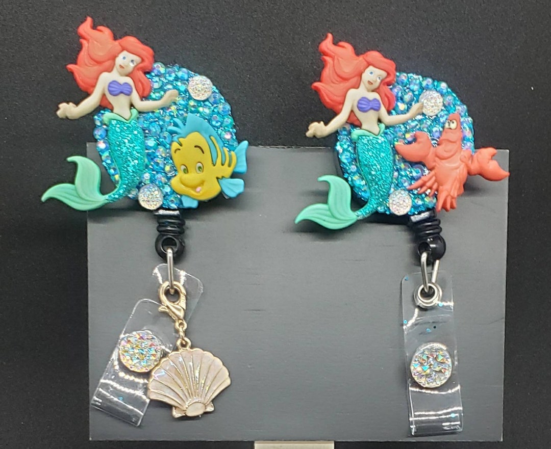 Disney Badge Reel/little Mermaid Badge Reel/princess Ariel Badge Reel ...