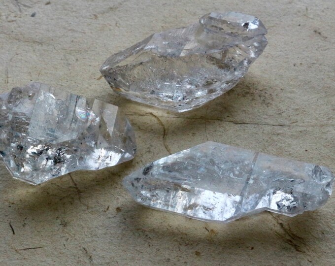 3 Himalayan “herkimer Diamonds” Small and Very Powerful! Stunning ...