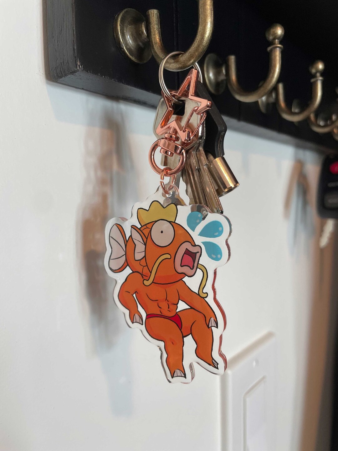 Mad Thicc Karp Keychain - Etsy