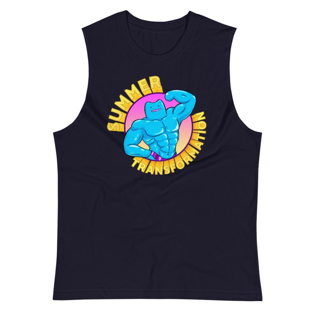 Summer Transformation Shiny Buff Ditto Muscle Shirt - Etsy