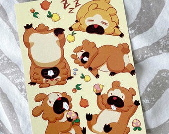 Bidoof, Our Lord and Savior Art Print - Etsy