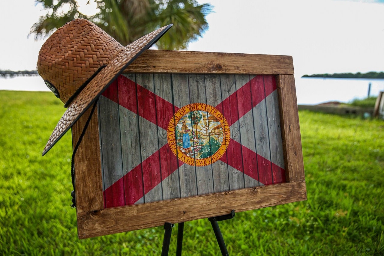 Florida State Flag Sign - Etsy