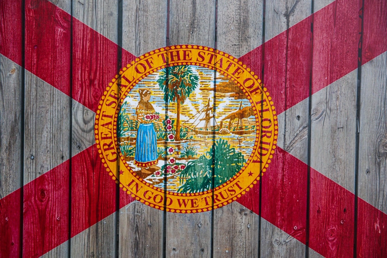 Florida State Flag Sign - Etsy