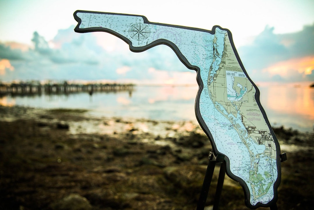 Florida Nautical Chart Sign - Etsy