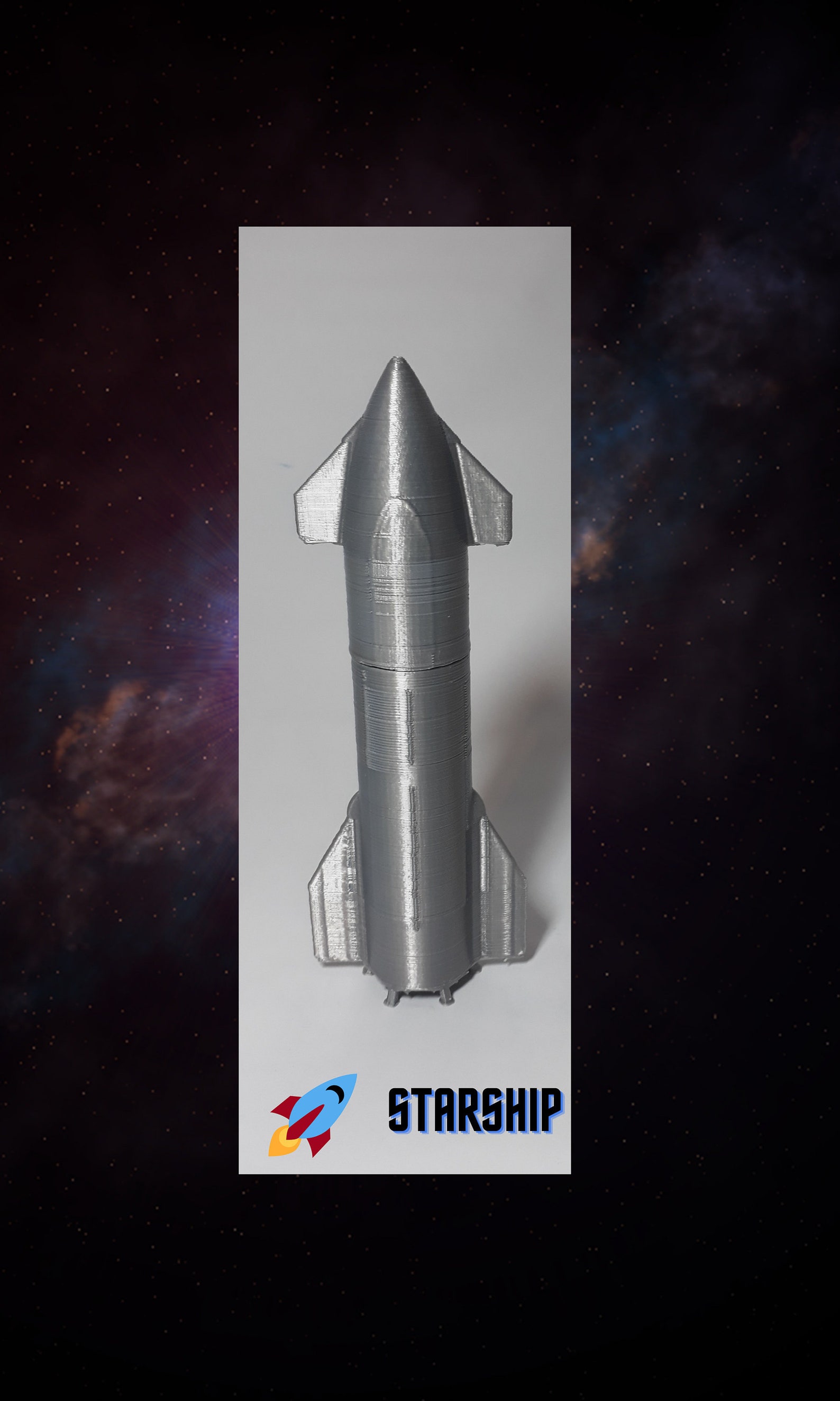 Starship Spacex 3D Model Starship SN8 3D Printed Model - Etsy Canada