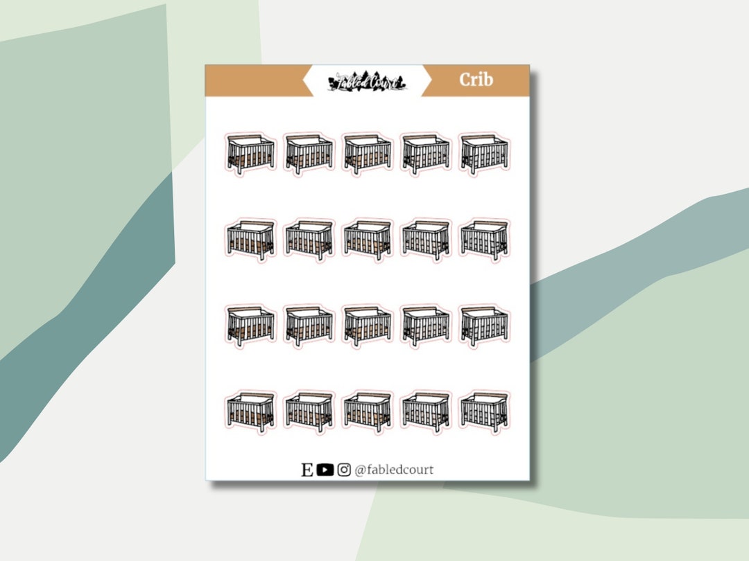 Crib | Hand Drawn | Planner Doodle Stickers - Etsy