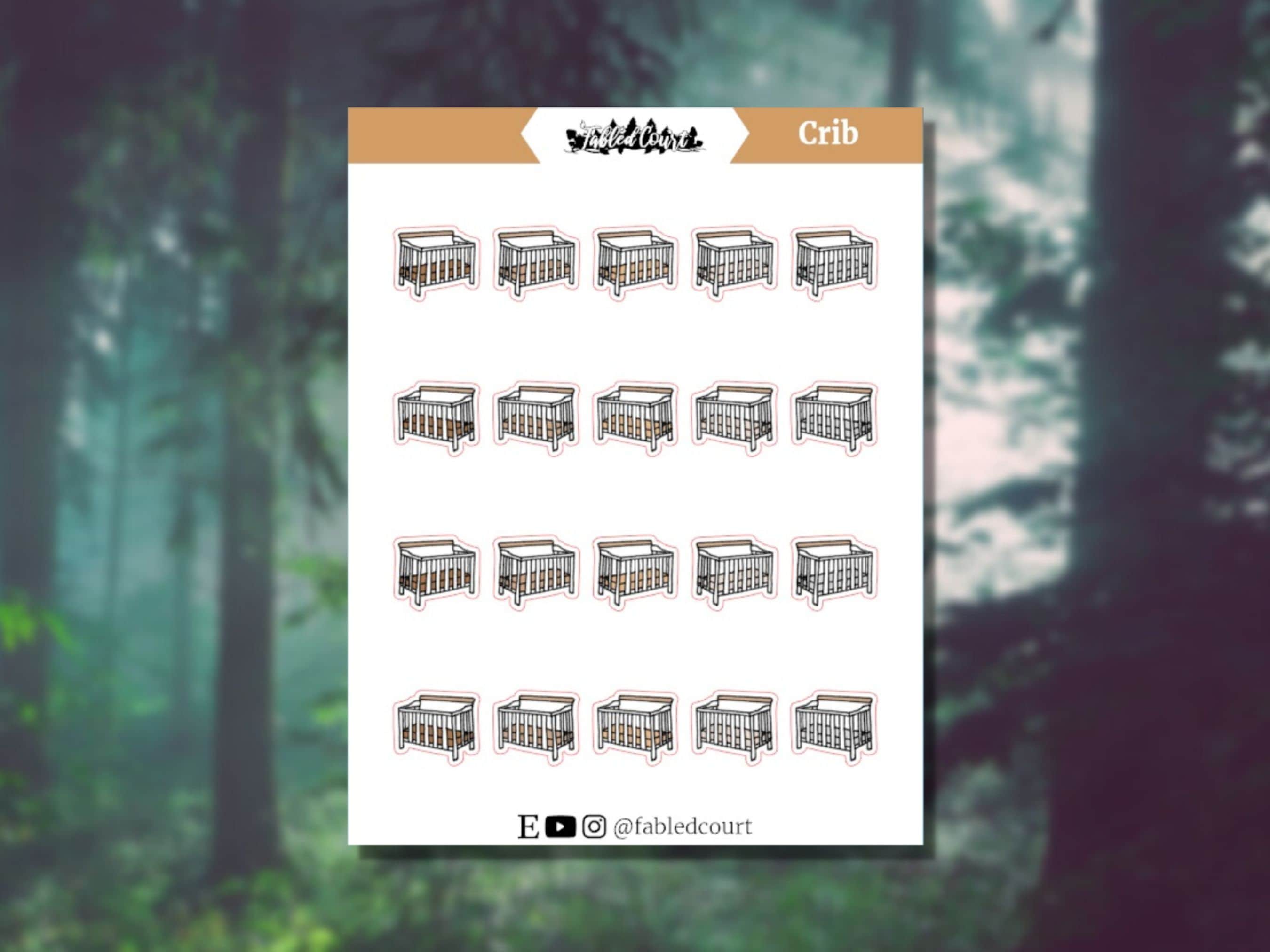 Crib Hand Drawn Planner Doodle Stickers - Etsy