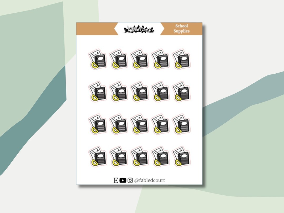School Supplies | Hand Drawn | Planner Doodle Stickers - Etsy