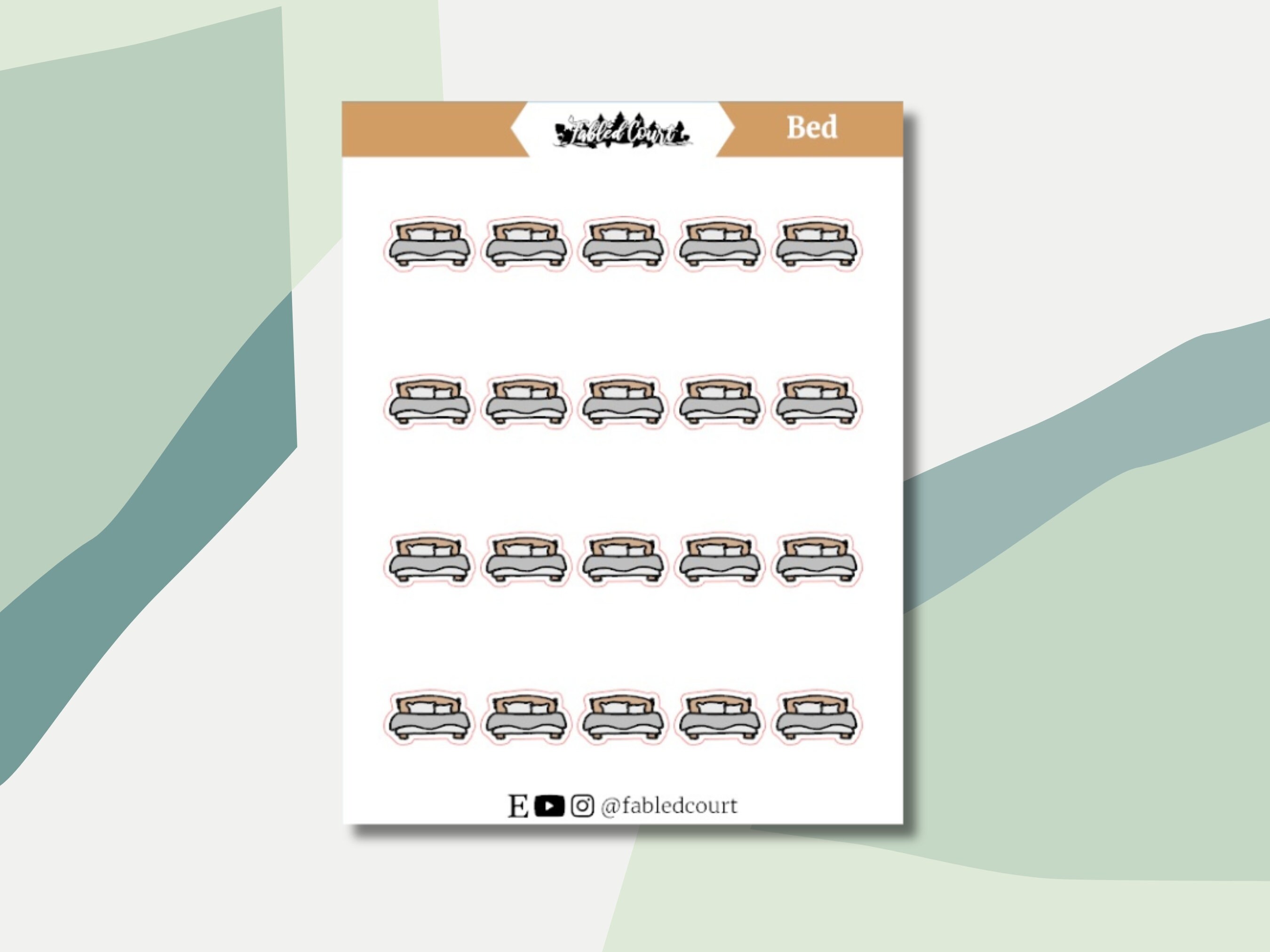 Bed | Hand Drawn | Planner Doodle Stickers - Etsy
