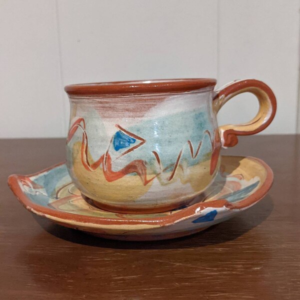 Red Clay Tea Cups - Etsy