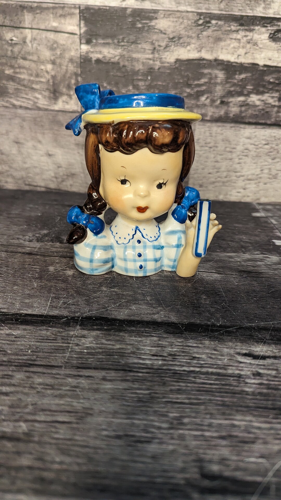 Cute Little Girl Head Pot - Etsy